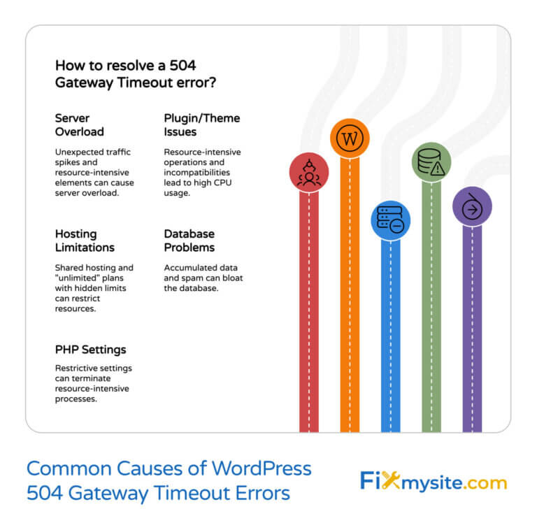 504 Gateway Timeout in WordPress: Full Fix & Prevention Guide